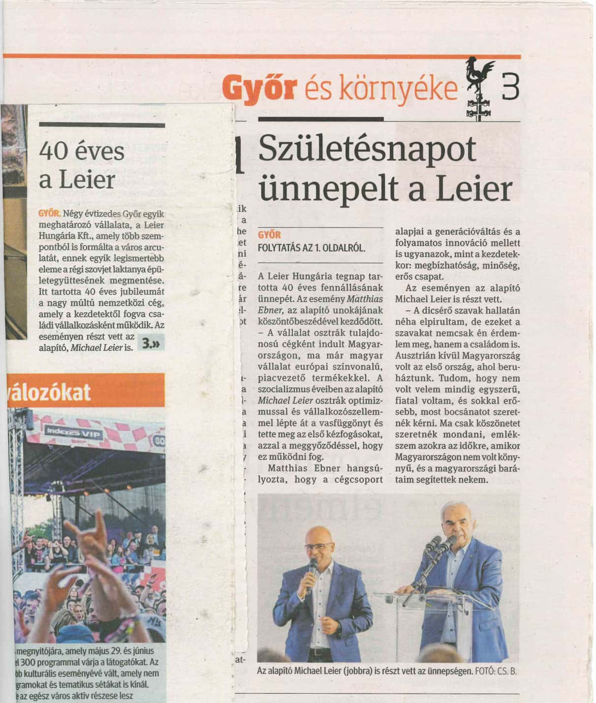 40-lecie Grupy Leier w Győr - Leier Polska